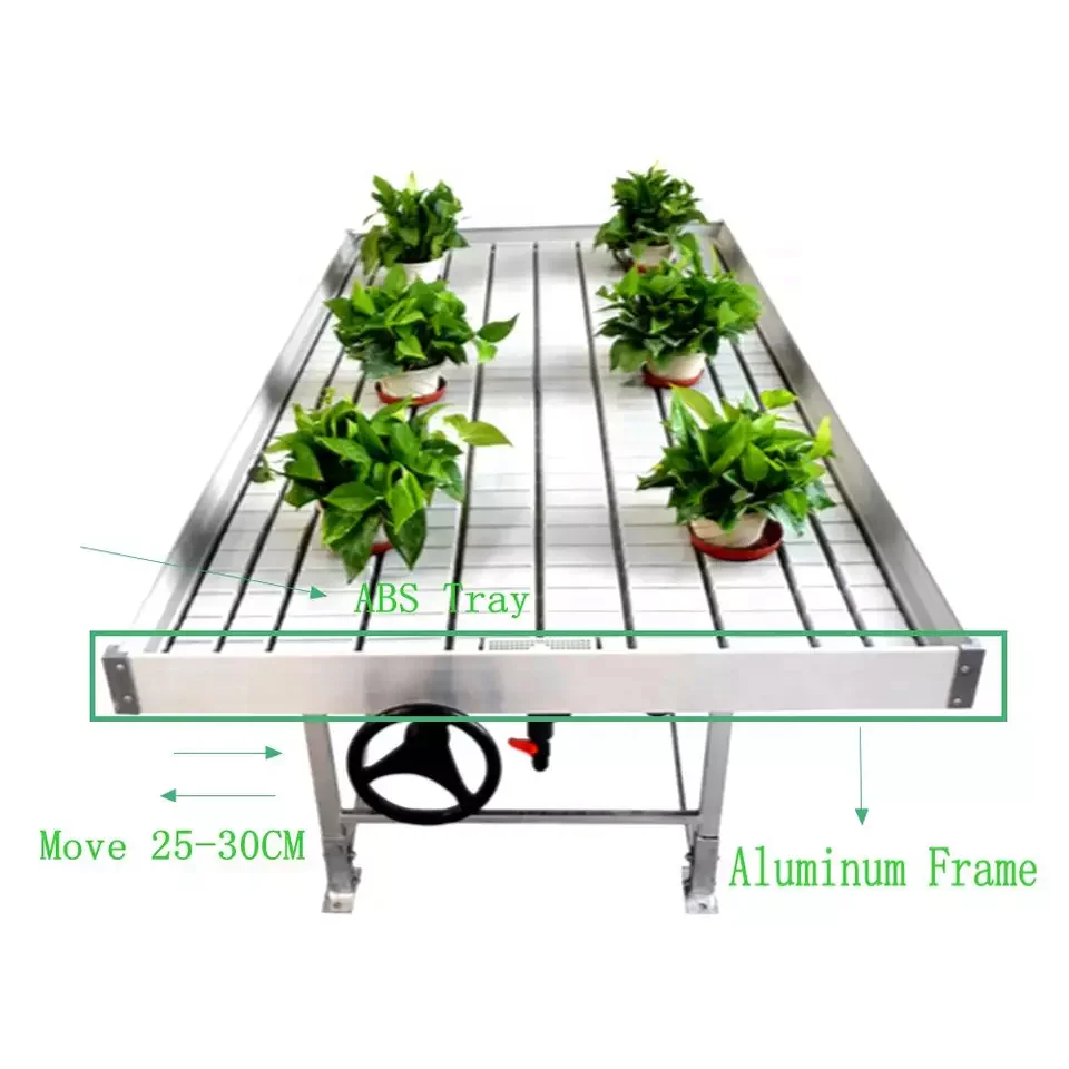 Agriculture Greenhouse Hydroponics Farm Irrigation System Tray Grow ...