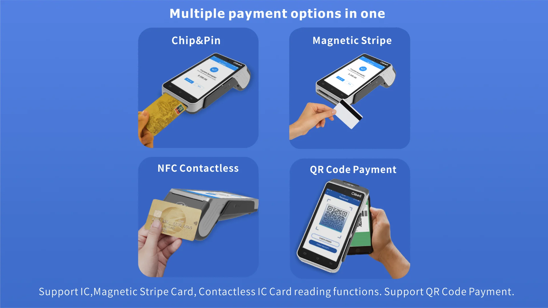 Handled Android Pos Terminal All In One Smart Pos System 4g Mobile ...