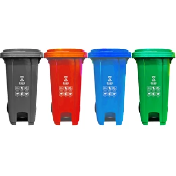 Wholesale 240l Plastic Waste Bin With Foot Pedal Recycler Dustbin ...