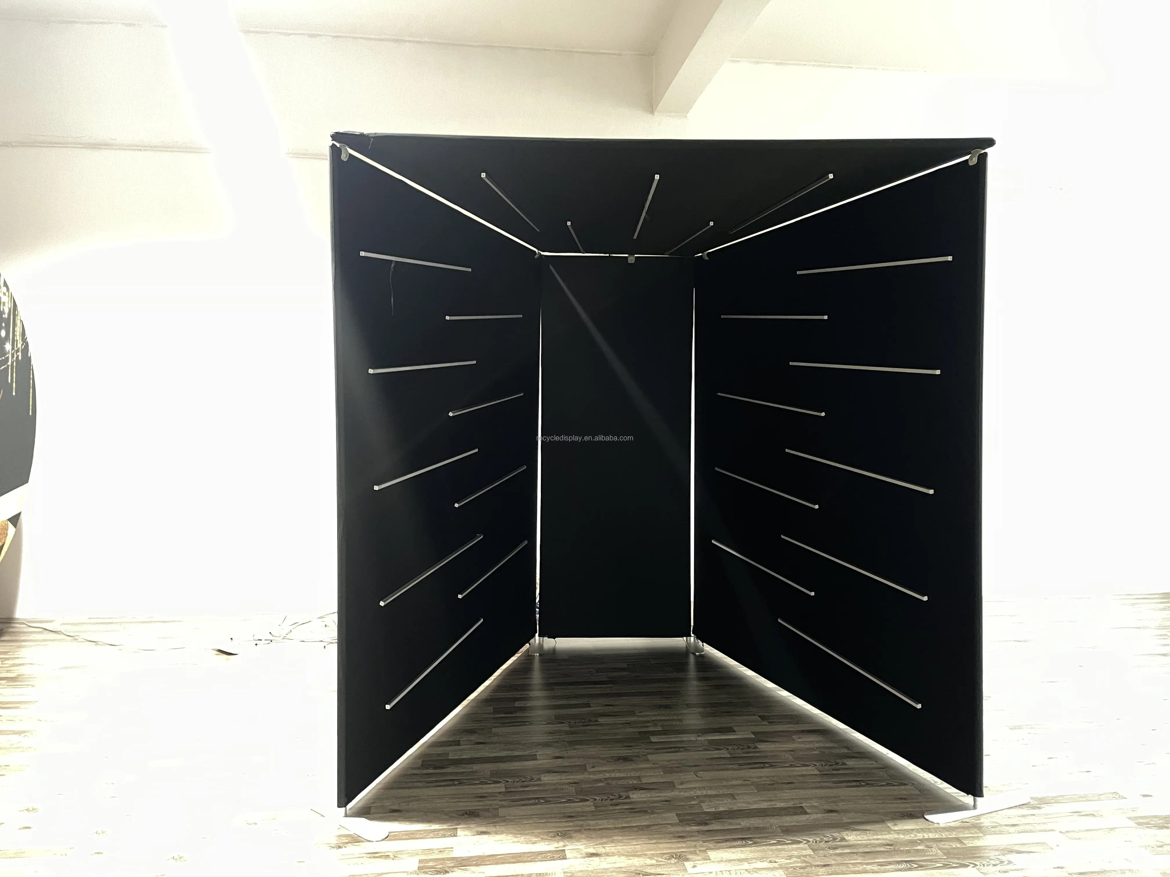 Custom logo Portable and Lightweight vogue Photo Booth Led Enclosure ...