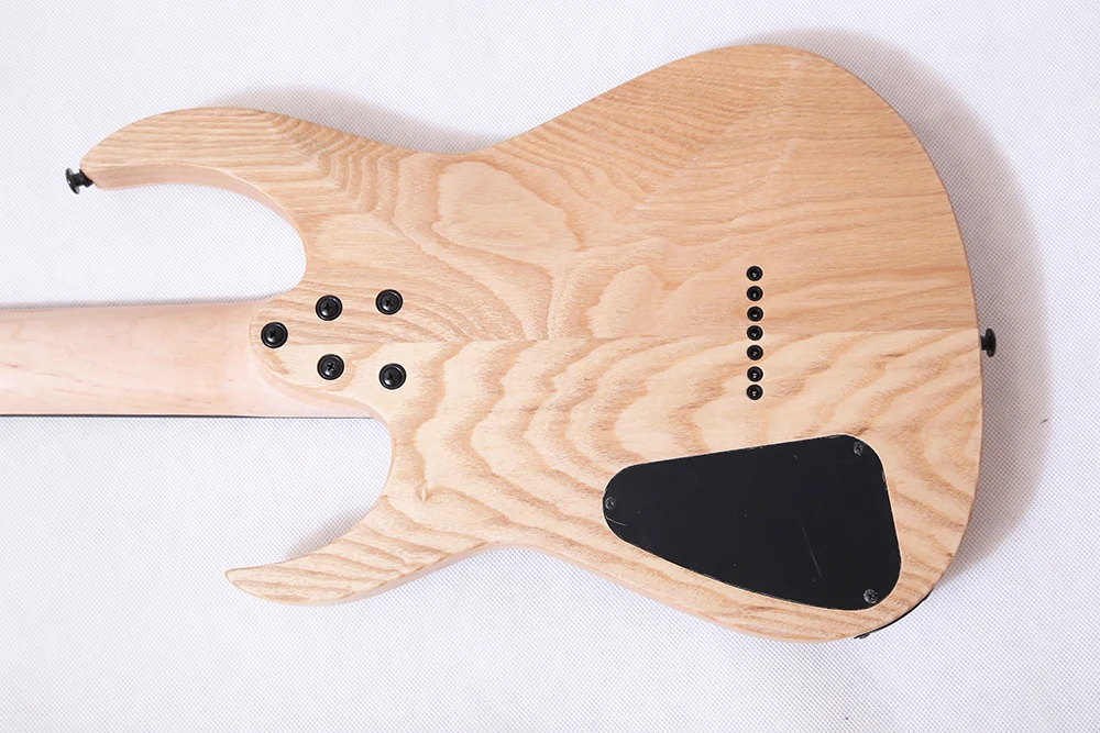 Chinese Musical Instrument Guitar Electric 7 Strings Burl Top Korean ...