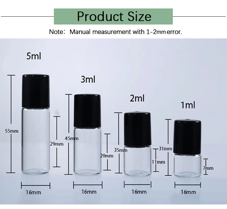 Oem 1ml 2ml 3ml 5ml 10ml Mini Travel Size Roll On Glass Bottles Perfume ...