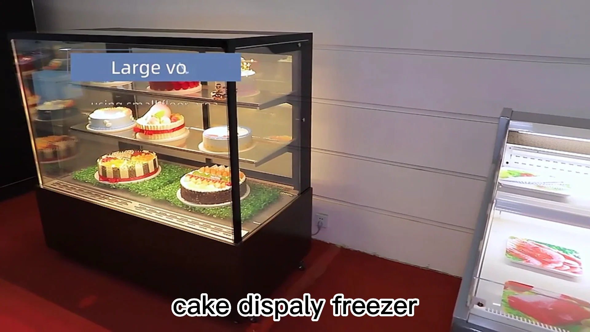 Commercial Cake Showcase Bakery Display Cabinet Cake Chiller Upright ...