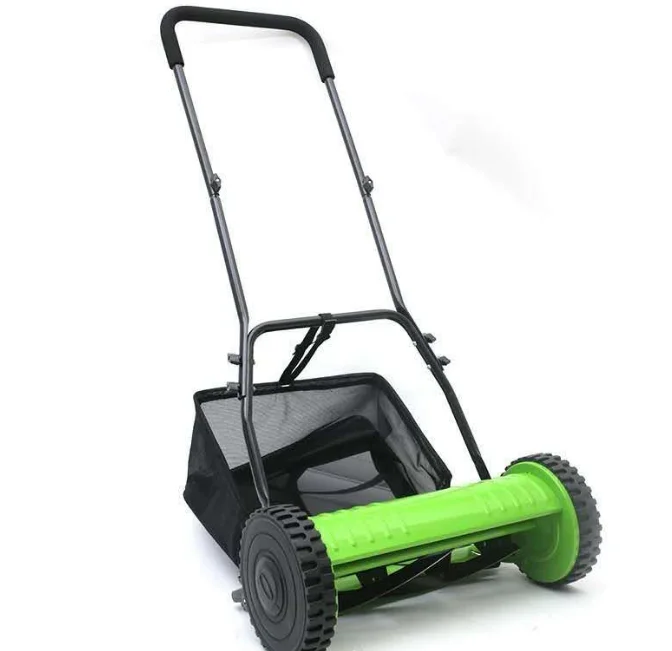 16'' Hand Push Lawn Mower pedestrian controlled weeding machine ...