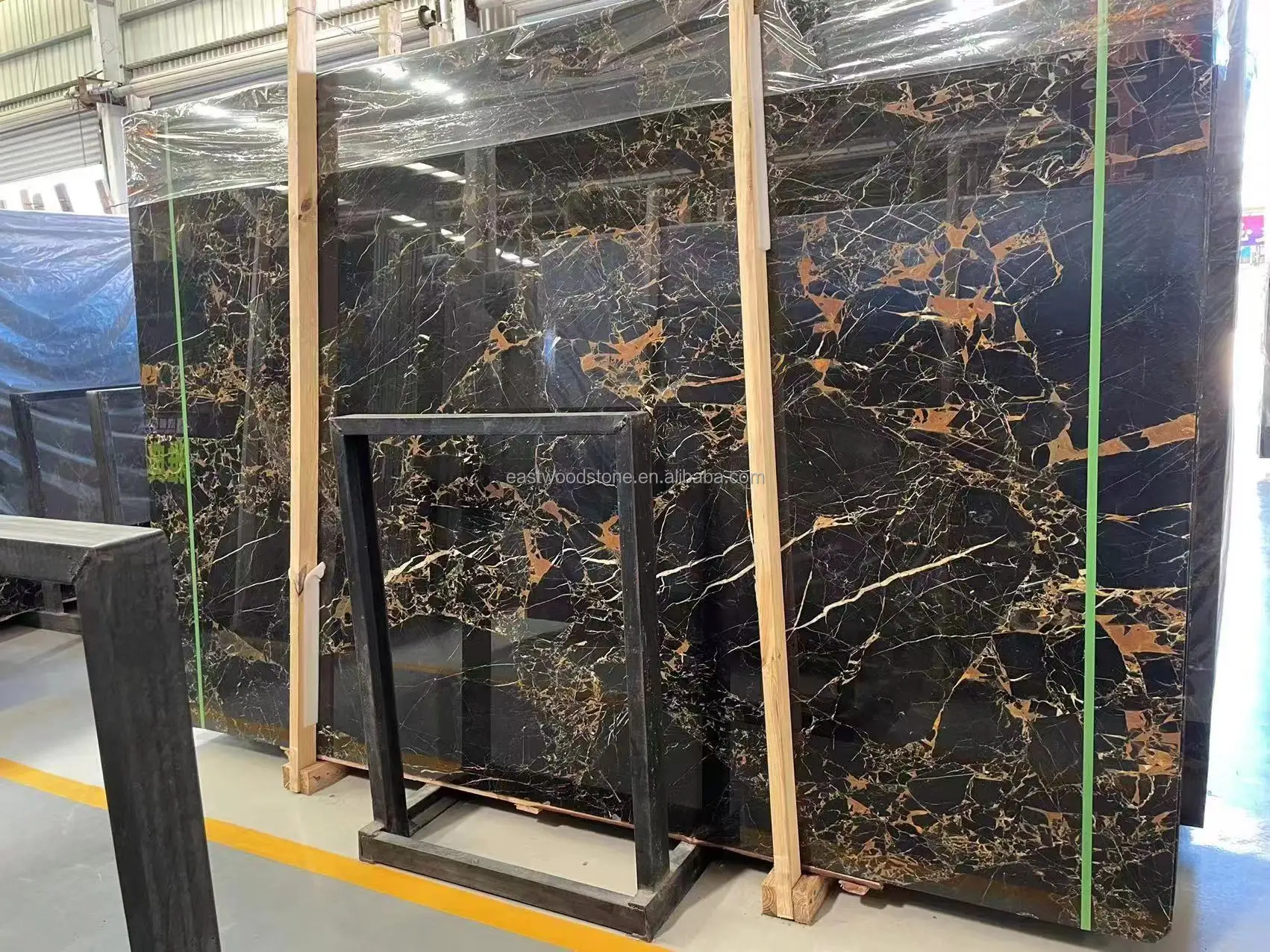 Portoro Gold Marble Natural Black Golden Marble For Project Floor Wall ...