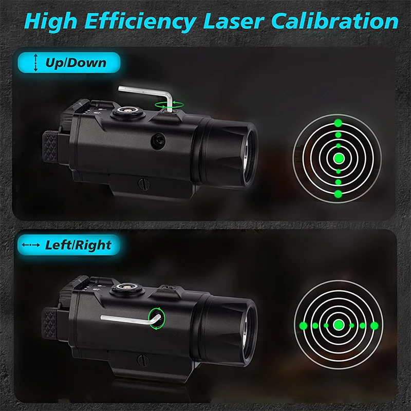 Tactical Laser Light Combo - Powerful and Versatile Flashlight