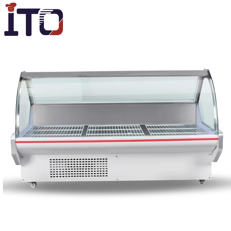 Deli butcher shop display meat chiller fridge freezer| Alibaba.com