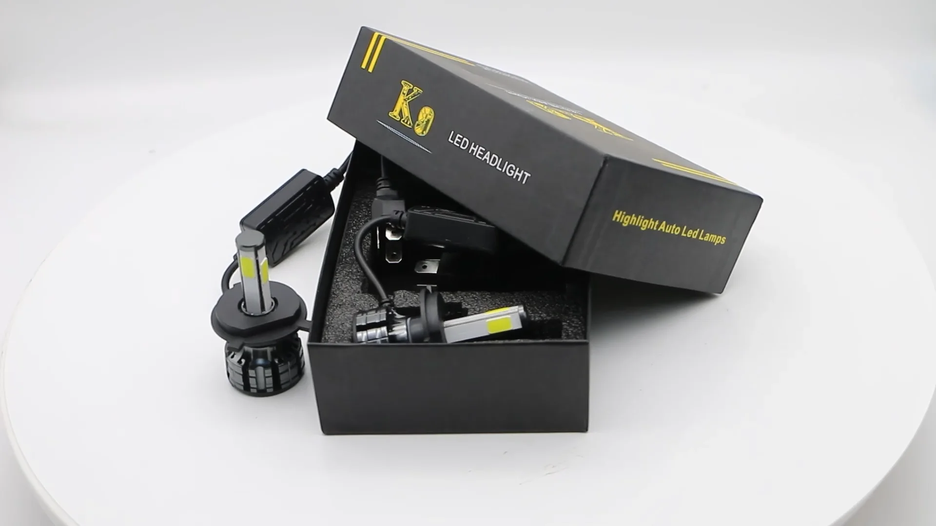 50w 10000lm K9 Car Led Headlights Bulb H1 H4 H7 H11 H13 9005/hb3 9006 ...