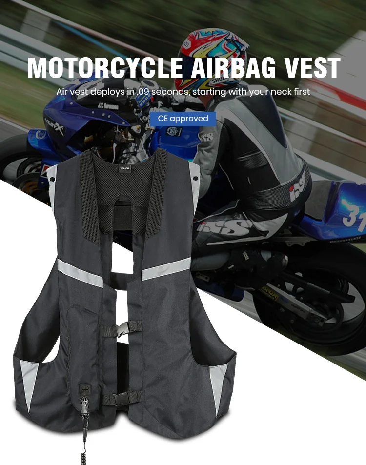 Unisex Reflective Motorcycle Airbag Vest Motocross Racing System ...