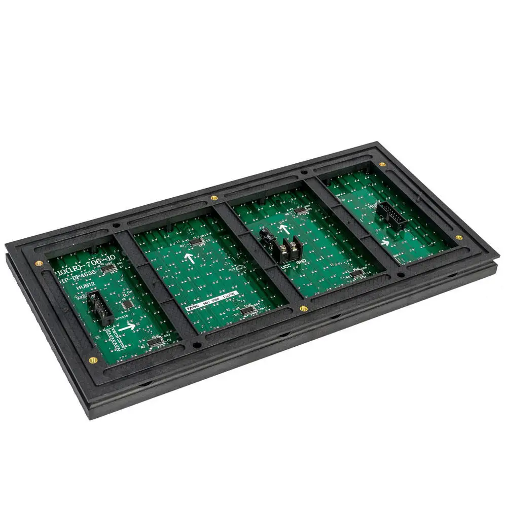 Outdoor Single Color Led Module P10 16x32 Dip Single Green Led Display ...