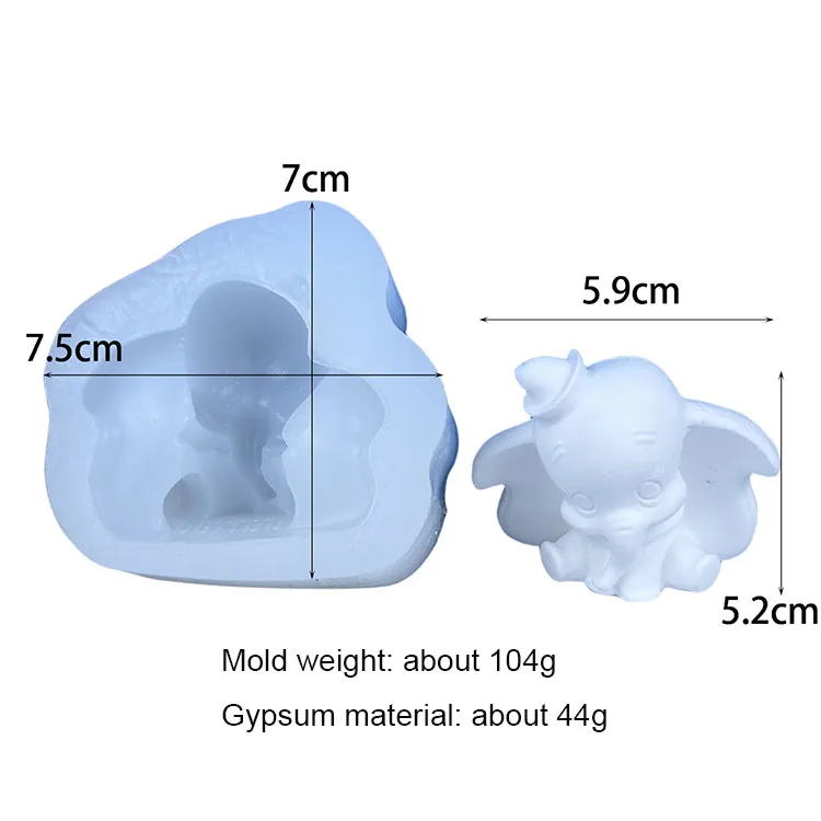 2D or 3D Cartoon Anime Character Candle Silicone Mold