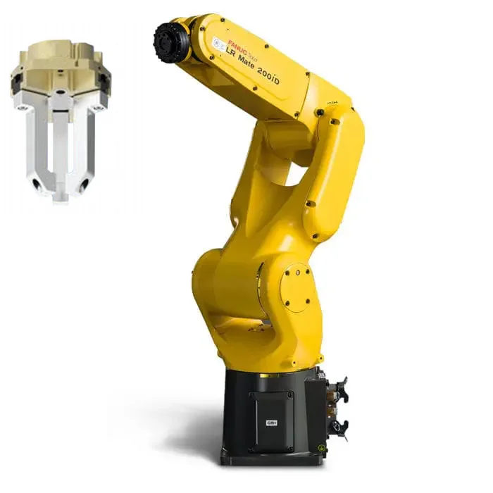 FANUC Robot 6 Axis Industrial Manipulator LR Mate 200iD Robot with Robot Gripper for Assembly ...