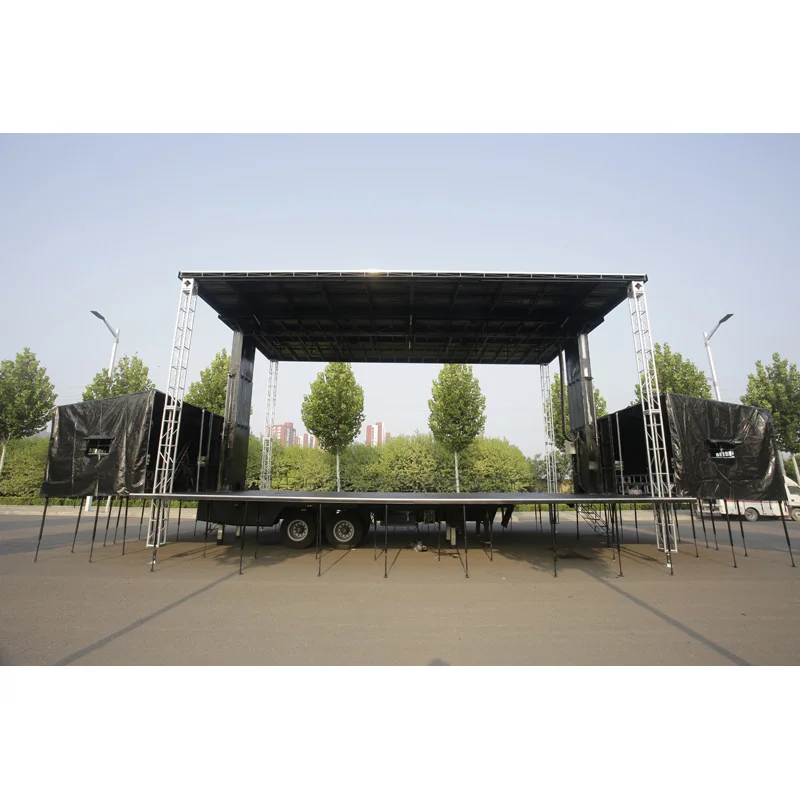Mobile Stage Trailer From Sinoswan St150 With 160m2 Stage Size For ...