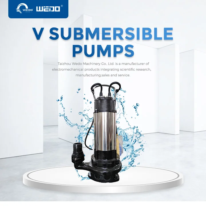 V Series 3hp 2.2KW 2inch Drainage Irrigation Submersible Sewage Pump ...