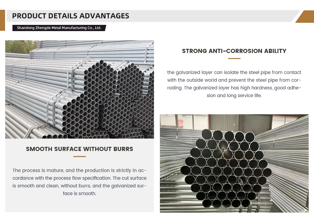 Astm S275jr 25mm Galvanized Steel Round / Square Pipe Gi Welded ...