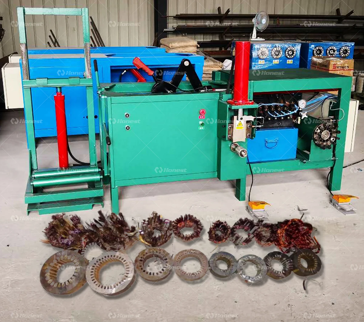 Used Scrap Motor Stator Breaker - Efficient Copper Recovery