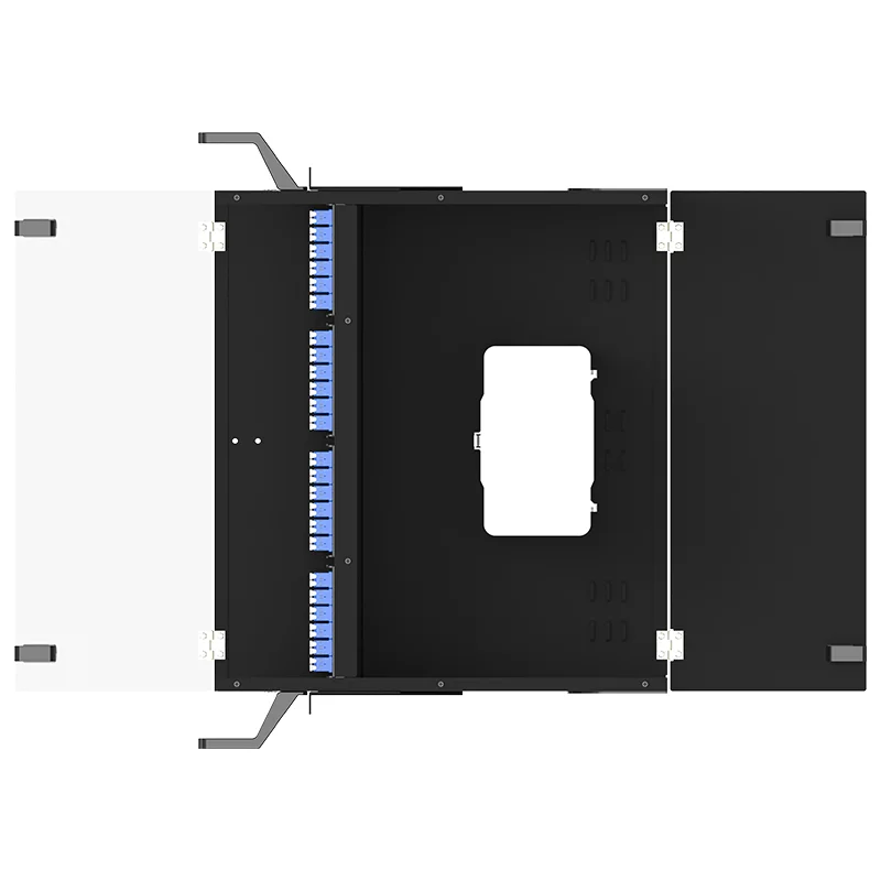 OEM Customizable Logo 1U 72F Upper Flip Design Three Section Slide Rack ...