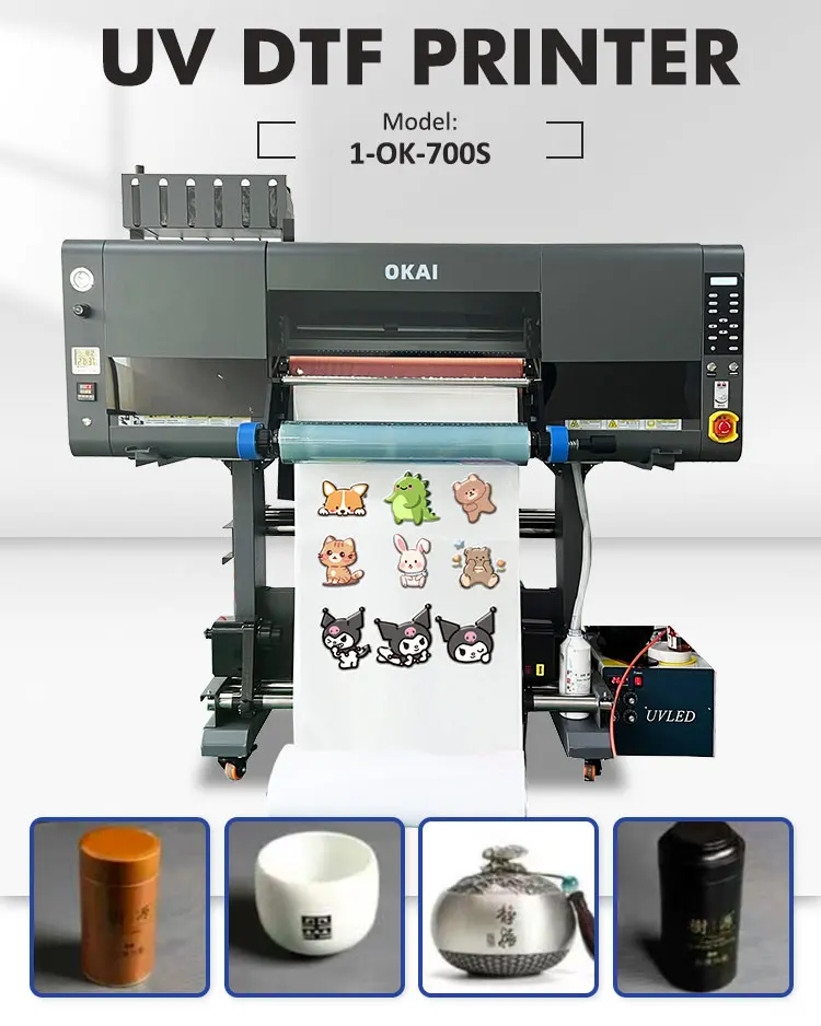 Okai High Speed Dtf Uv A1 Inkjet Printers - Custom Label Sticker Printer