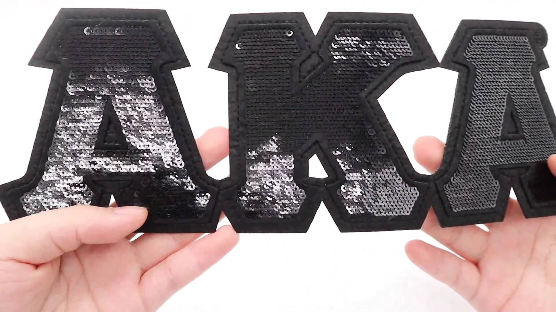 Custom Hoodies Sequin Embroidered Greek Letter Patches Sorority ...