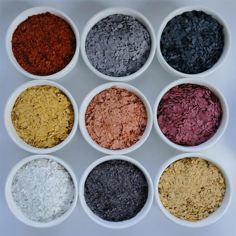 Decorative Colorful Composite Mica Flakes Composite Rock Slices For ...