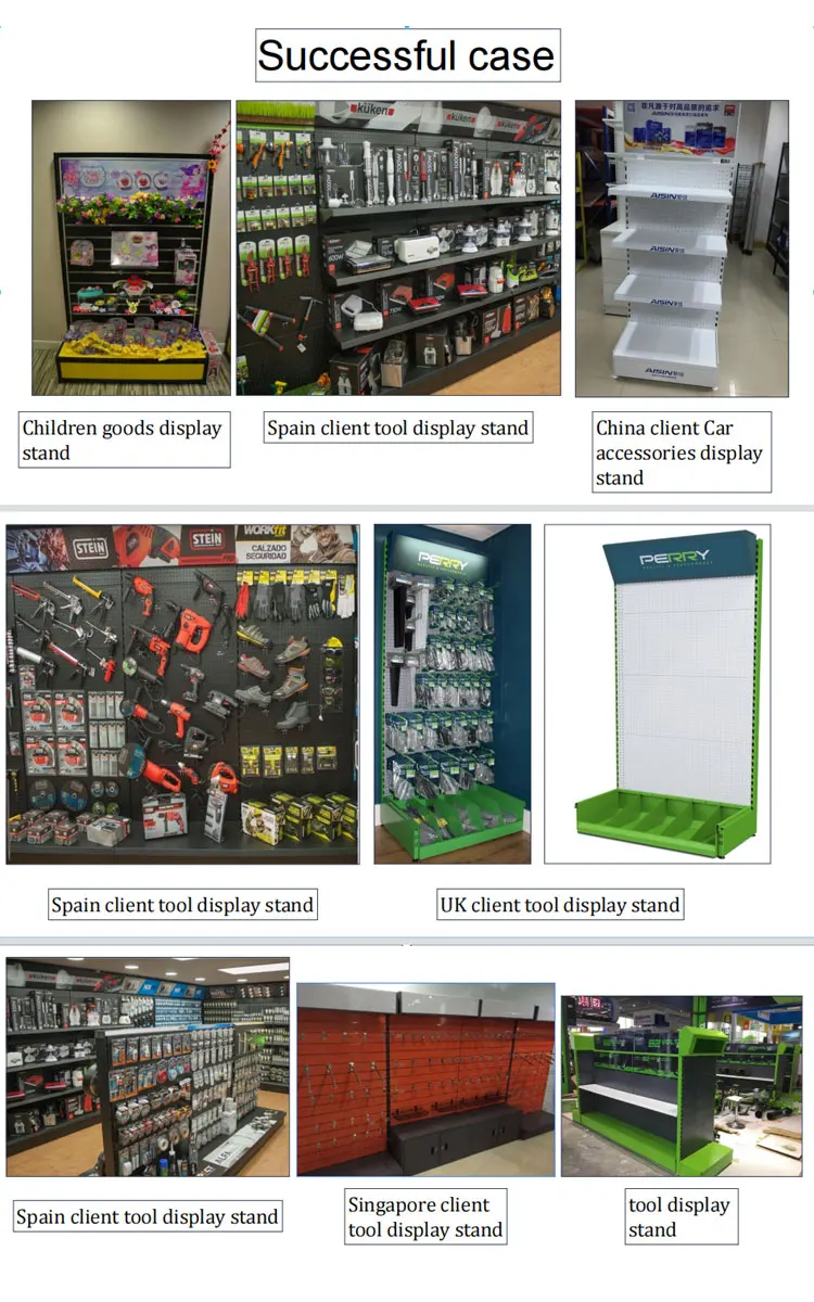 Advertising Slat Wall Stand Shelving - Tool Display Racks