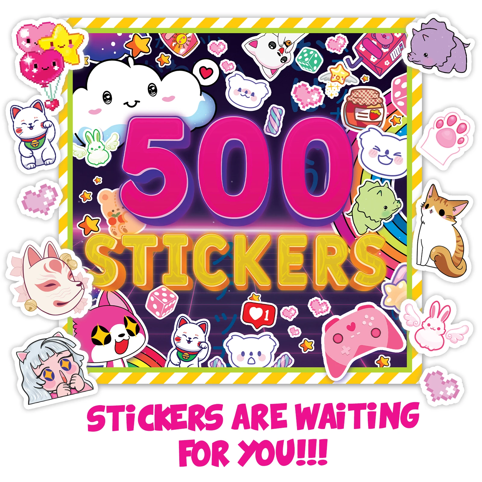 Sticker Book 500 Stickers For Kids Attach Your Sticker Activity Book ...