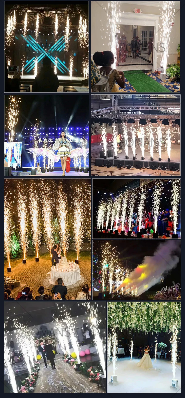 600w Mini Cold Spark Machine Wedding Cold Firework Machine For Party ...