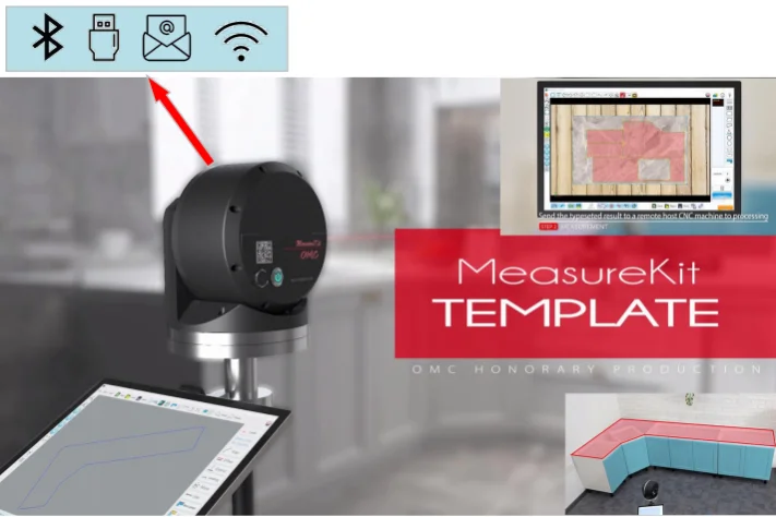 OMC Digital Counter Top Templating and Measuring Tool System