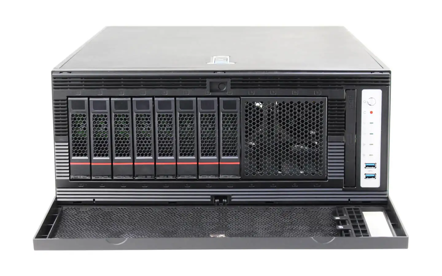 Tower Rack Convertible Server Computer Chassis Support 4090 GPU