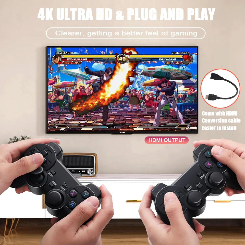 X2 Plus GD10 4K Retro Video Game Console - 30000 Built-in Games