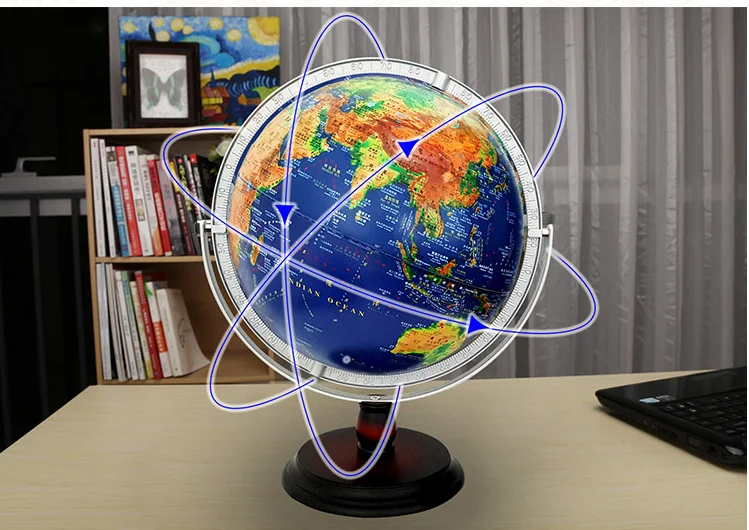 Decorative Raised Relief World Globe With Ar Smart Explorer Globe 3d ...