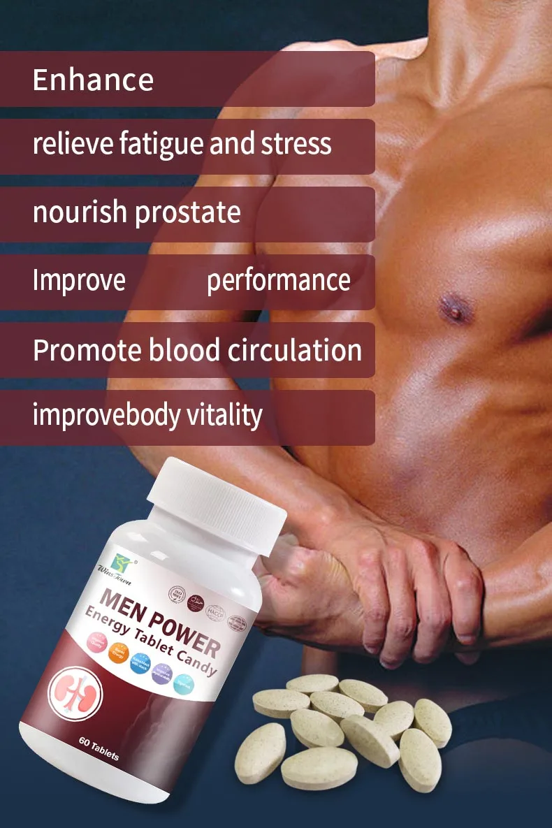 Men Power Tablets - Natural Peruvian Black Maca Supplement