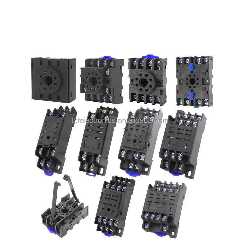 PYF14A/PYF08A/PTF08A Relay base PYF08A PTF08A 8-hole small intermediate relay socket 8 feet 11 ...