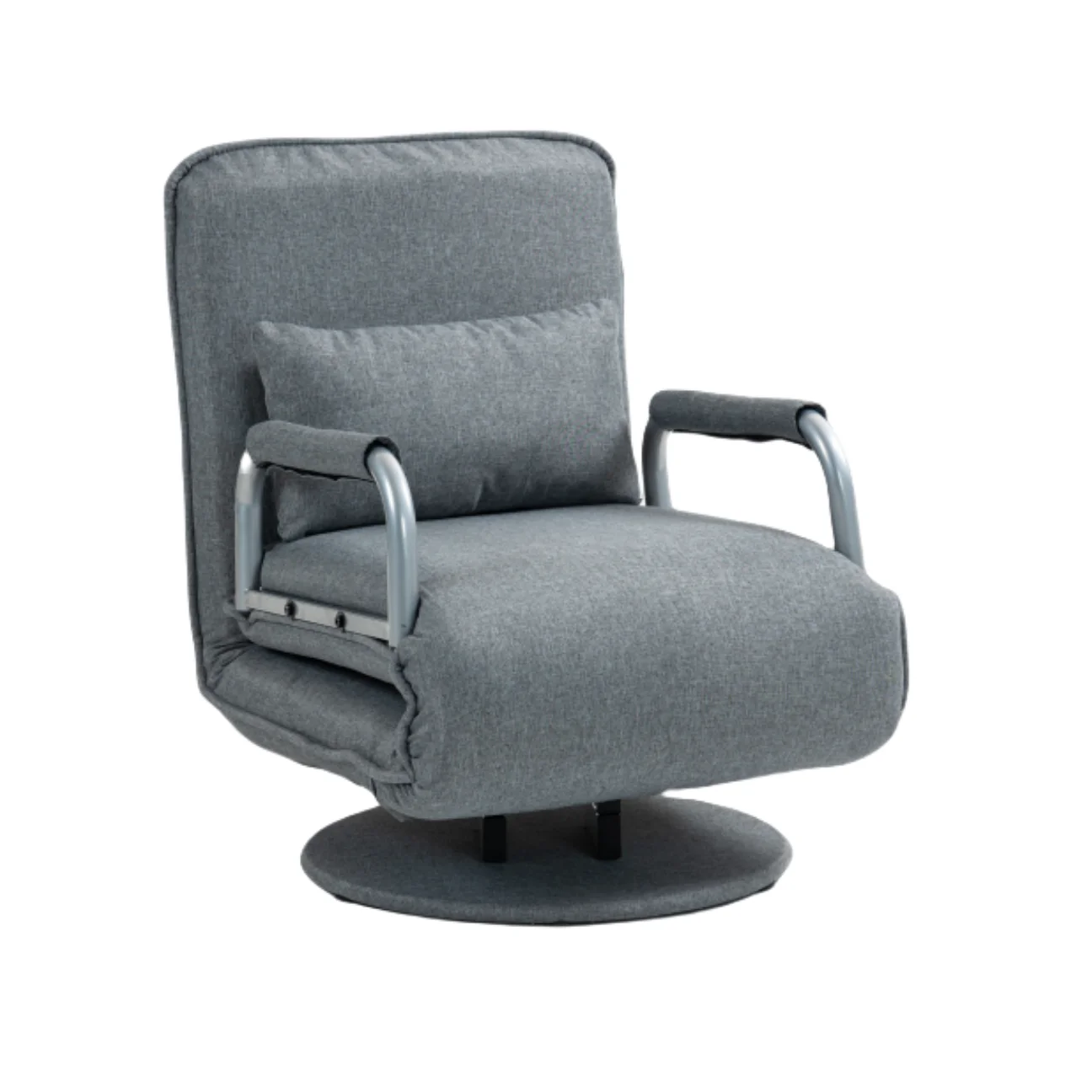 Swivel Single Seat Folding Sleeper Passed Modern Convertible Fabric ...