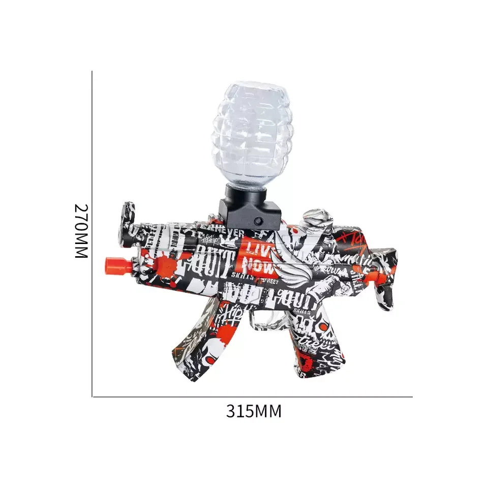 Jimei Electric Plastic Mp5 Gel Splash Blaster Soft Bullet Gun Toy ...