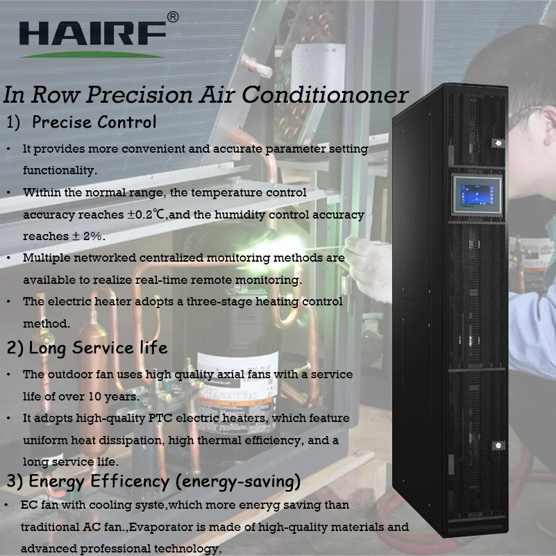 DX 20KW in Row Cooling Precision Air Conditioner in Data Center Server ...