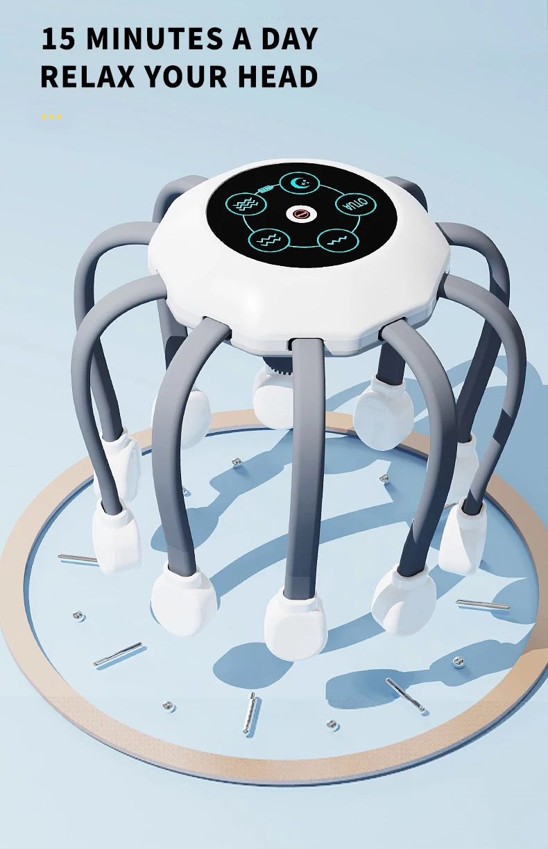 Electric Head Vibration Massager - Promotes Blood Circulation