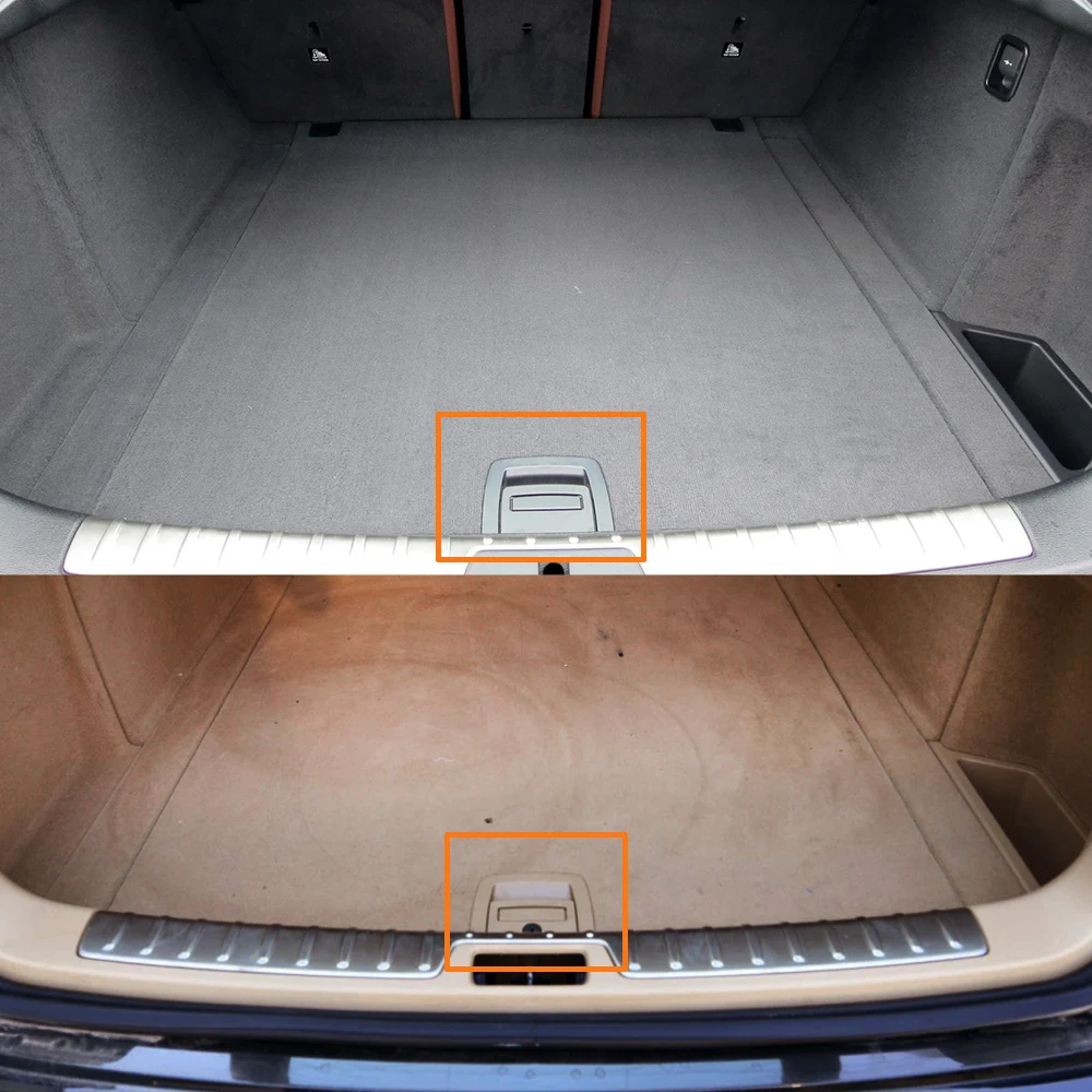 Car Rear Trunk Luggage Tail Cover Mat Floor Carpet Handle Latch Button ...