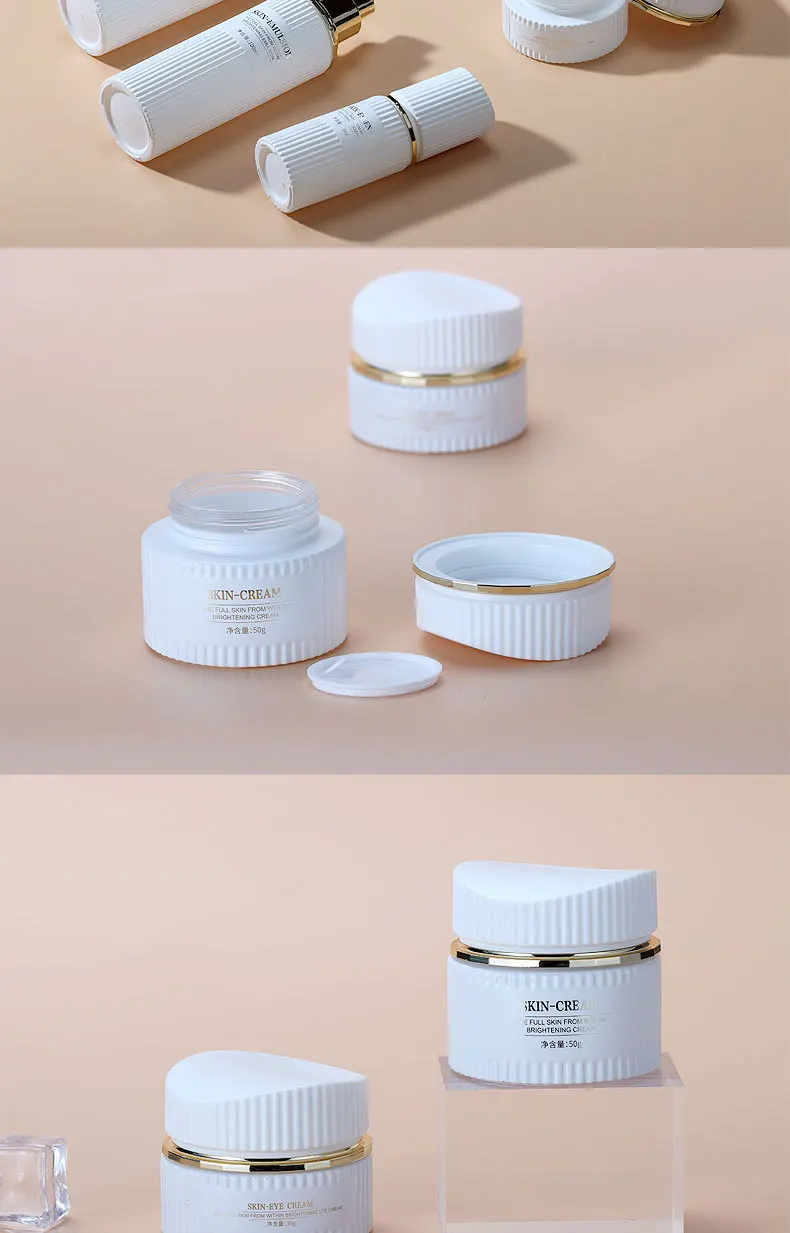 Luxury Skincare Packaging 30g 50g 30ml 100ml 120ml Empty Glass Cosmetic Bottle And Jar For Sets ...