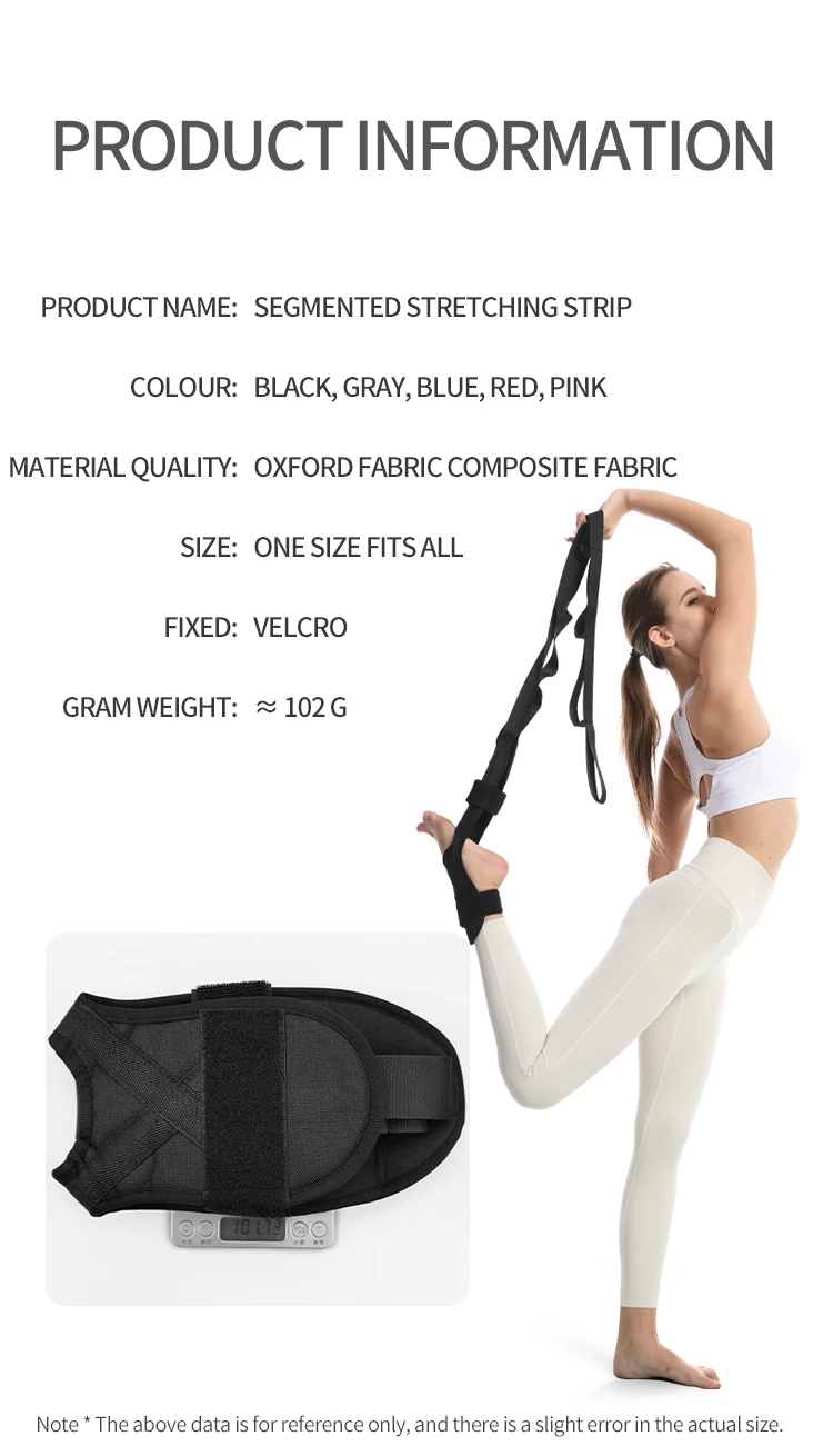 Stretching Strap Leg Hamstring Stretcher Yoga Pain Relief Foot ...