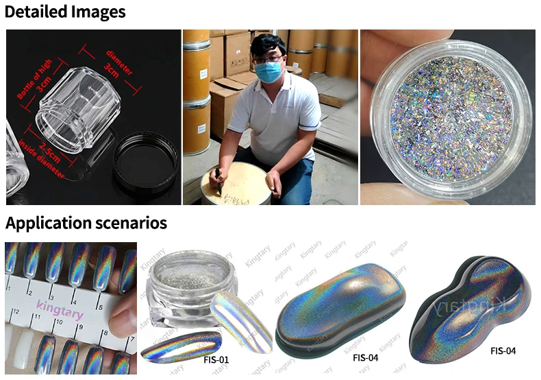 Spectraflair Rainbow Effect Holographic Chameleon Pigment Bulk For ...