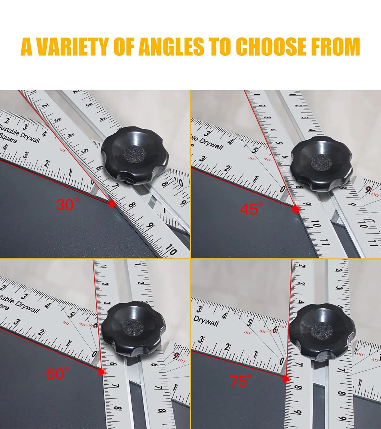 Accurate Calibration 24'' 36'' 48'' Adjustable T-square Ruler Measuring ...