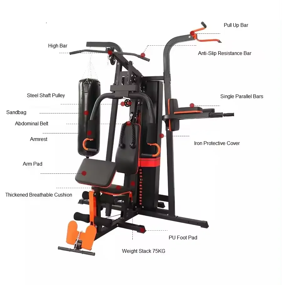 Professional Home Gym Strength Mutli Function Station Professional ...