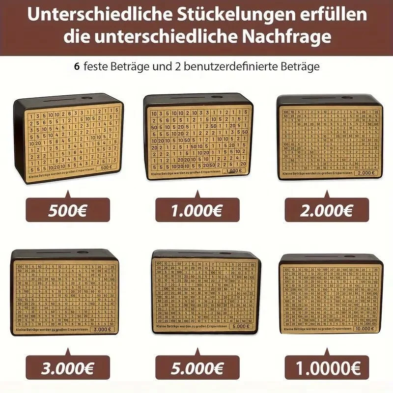 Wooden Money Box with Numbers Checking, Money Box with Target| Alibaba.com