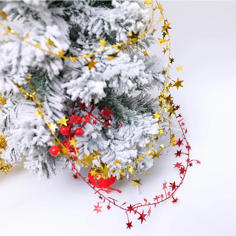 Longstar Star Garland Tinsel Wire Garland For Christmas Tree Home ...