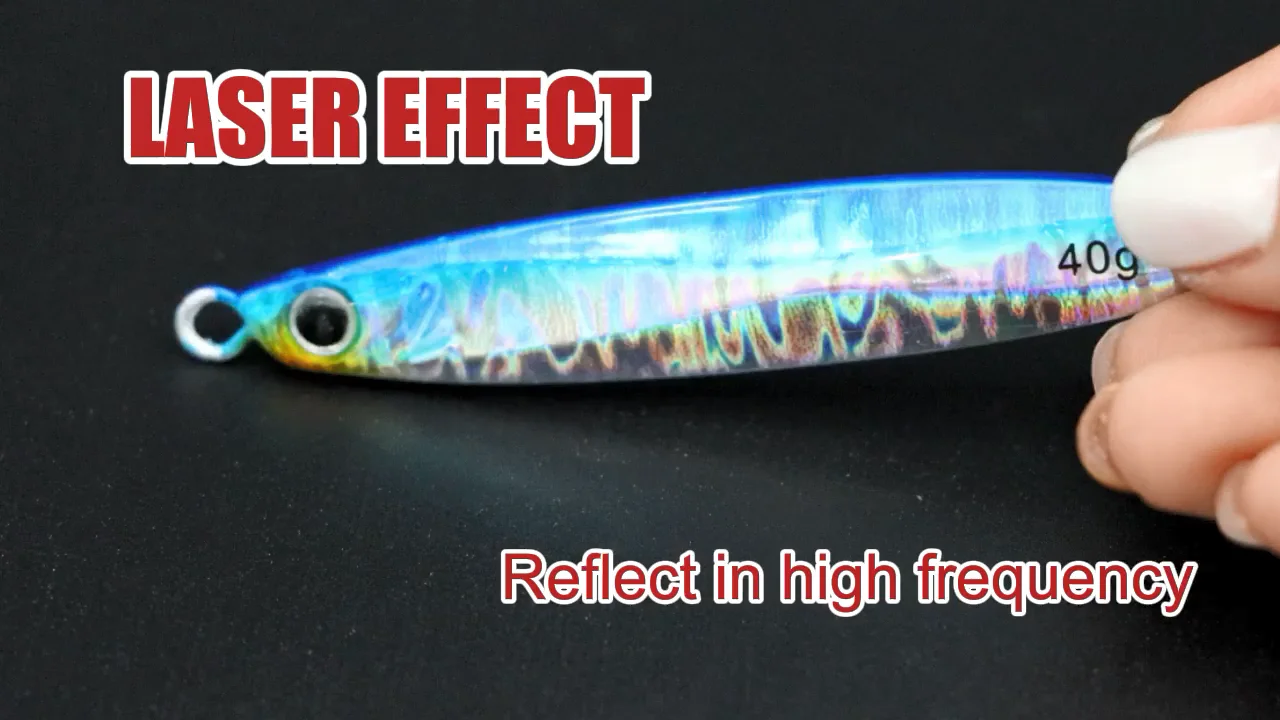 Thorforce 30g 60g 80g 100g 120g Saltwater Glowing Slow Pitch Jigging Lure Fishing Metal Jigs ...