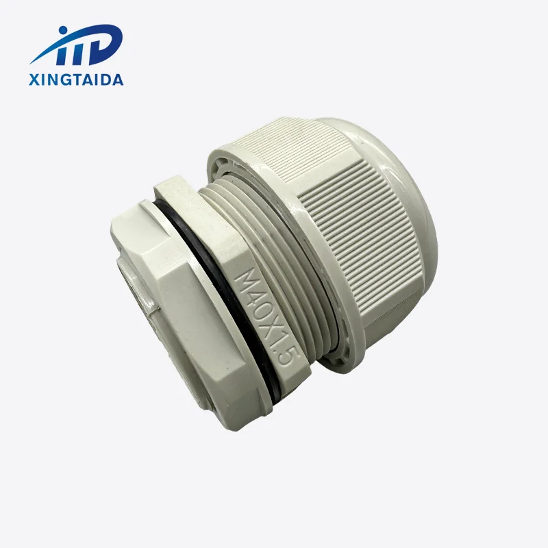 Nylon Cable Gland Joints with Gaskets, IP68 Adjustable Lock Nut Strain ...