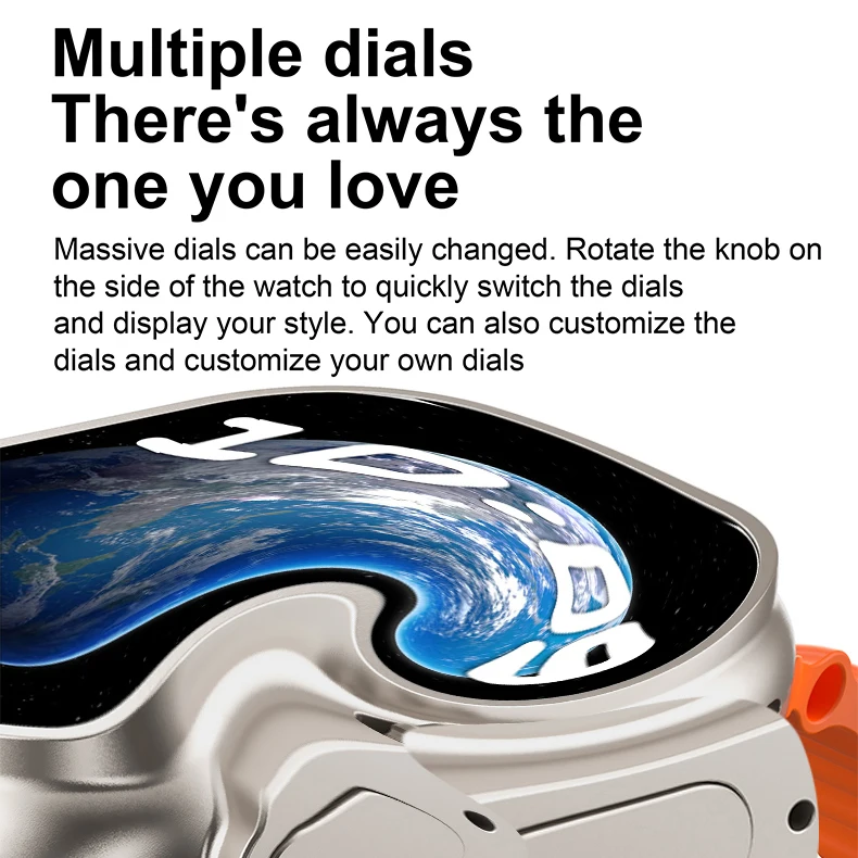 2.3inch Large Screen Intelligence 49mm Watch 9 Ultra 2 Smart 12 In 1 ...