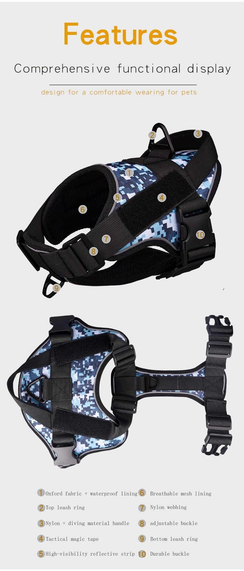 Beirui Manufactory Reflective Outdoor Waterproof Padded Heavy Duty ...