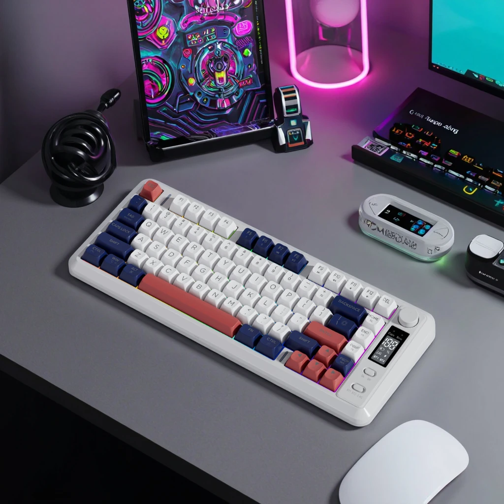 81-key Inker Gaming Keyboard with RGB Backlight & 2.4ghz Wireless